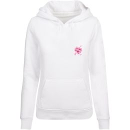 Kapuzenpullover MISS TEE "Miss Tee Damen Self Love Club Hoody", Damen, Gr. XS, wei&szlig;, 65% Baumwolle, 35% Polyester, unifarben, normal, ohne Ausschnitt, Pullover Kapuzenpullover