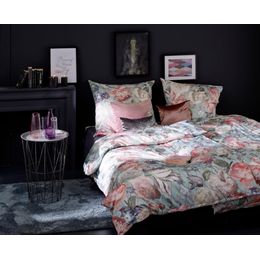 Bettw&auml;sche Apelt "Sophie", gr&uuml;n (mint, rosa), B/L: 155cm x 220cm, 1 Stk., 1 Stk., Satin, B/L: 80cm x 80cm, 2 Stk., Satin, Obermaterial: 100% Baumwolle, Bettw&auml;sche, Bettw&auml;sche, Bl&uuml;tenmotive