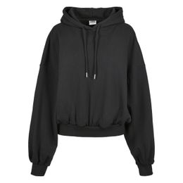 Rundhalspullover Urban Classics "Urban Classics Damen Ladies Organic Oversized Terry Hoody", Damen, Gr. XL/XXL, schwarz, 100% Baumwolle, unifarben, oversize, ohne Ausschnitt, Pullover Rundhalspullover