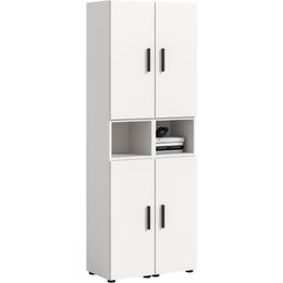 Schrank-Set Home Affaire "ENESTE, 6-teilig, in verschiedenen Farben, individuell kombinierbar", wei&szlig;, B:65cm H:34cm T:178cm, Spanplatte, Kastenm&ouml;bel-Sets, Stauraumelement, Kombination, Wohnkombination, Schrankwand, Lowboard