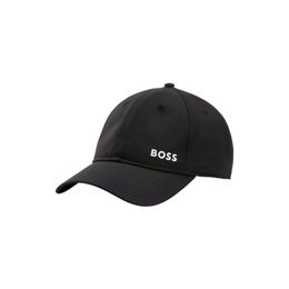 Fitted Cap BOSS Green "Lach-RS", Herren, schwarz (schwarz 001), Web, Kunstfaser, unifarben, Caps, Technical Sport Ripstop, UV-Protection, Weite verstellbar, unisex
