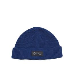 Beanie Karl Kani "Karl Kani Karl Kani Woven Signature Essential Fisherman Beanie", Herren, Gr. onesize, blau, Kunstfaser, M&uuml;tzen Beanie