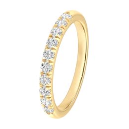 Diamantring ONE ELEMENT "Ring aus 585 Gold" Gr. 52, gold, Fingerringe, Damen, 52, 0,52 mit Brillanten, Diamantring, mit 10 Lab Grown Diamanten / Labordiamanten 0,52 ct
