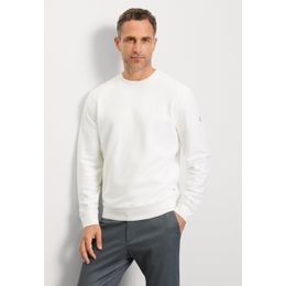 Sweatshirt OLYMP "OLYMP Casual Wirk", Herren, Gr. XL, sanftes wei&szlig;, 100% Baumwolle, Sweatshirts Sweatshirt