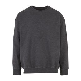 Rundhalspullover 2Y Premium "2Y Premium Herren 2Y Basic Sweater", Herren, Gr. S, grau, 80% Baumwolle, 20% Polyester, unifarben, loose fit, Pullover Rundhalspullover