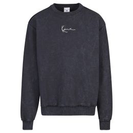 Rundhalspullover Karl Kani "Karl Kani Herren", Herren, Gr. S, schwarz, 80% Baumwolle, 20% Polyester, mehrfarbig, loose fit, Rundhals, Pullover Rundhalspullover