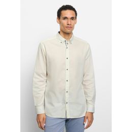 Langarmhemd OLYMP "OLYMP Casual, regular fit, Button-down", Herren, Gr. L, Normaler Arm, wei&szlig;, 100% Baumwolle, Hemden