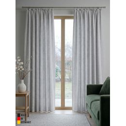 Vorhang WIRTH "Torbole" Gr. 1, grau, B:65cm H:125cm, Jacquard, Baumwolle, Polyester, Gardinen