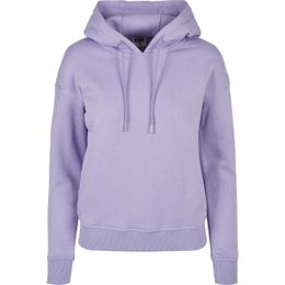 Kapuzenpullover Urban Classics "Urban Classics Damen Ladies Organic Hoody", Damen, Gr. L, lavender, 100% Baumwolle, unifarben, normal, ohne Ausschnitt, Pullover Kapuzenpullover