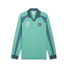 Trainingsshirt Puma "FUTURE.Puma.ARCHIVE T7 Drill Trikot Erwachsene", Gr. L, gr&uuml;n (vibrant gr&uuml;n), Obermaterial: 100% Polyester. Rippe: 3% Elasthan, 97% Polyester, relaxed fit, Shirts