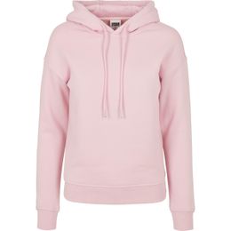 Kapuzenpullover Urban Classics "Urban Classics Damen Ladies Hoody", Damen, Gr. S, girlypink, 63% Baumwolle, 37% Polyester, unifarben, normal, ohne Ausschnitt, Pullover Kapuzenpullover