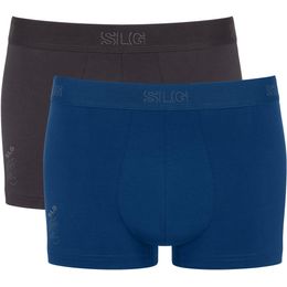 Trunk Sloggi "SLG Base", Herren, Gr. L, schwarz (schwarz combination), Single Jersey, Obermaterial: 95% Baumwolle, 5% Elasthan, k&ouml;rpernah, Unterhosen, ohne Eingriff, modern, Logobund, Cotton-Mix