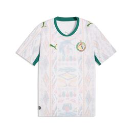 Trainingsshirt Puma "Senegal 2026 Heimtrikot Herren", Herren, Gr. L, wei&szlig; wild gr&uuml;n, Obermaterial: 100% Polyester. Kragen: 100% Polyester. Einsatz: 100% Polyester, regular fit, Rundhals, Shirts