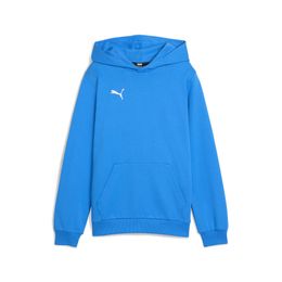 Kapuzensweatshirt Puma "TEAMGOAL CASUALS HOODY JR", Kinder, Gr. 152, ignite blau, Puma wei&szlig;, Sweatware, Obermaterial: 100% Baumwolle, unifarben, regular fit normal, angesetztes B&uuml;ndchen, Sweatshirts, mit Kapuze, normale Kragenform, regul&auml;re Passform, f&uuml;r Jugendliche