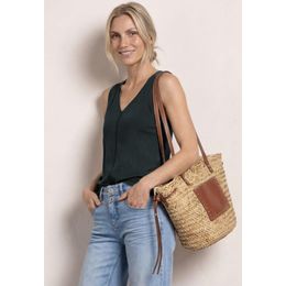 Shirttop Street One, Damen, Gr. 34, deep bound gr&uuml;n, Jersey, Obermaterial: 95% Viskose, 5% Elasthan, unifarben, h&uuml;ftlang, V-Ausschnitt, Tops Shirttop, mit dekorativem Crochet-Tape, unifarben