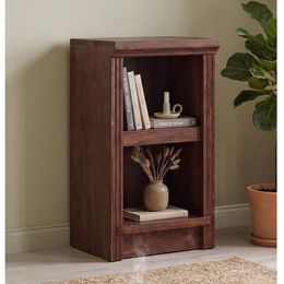 Pharao24.de B&uuml;cherregal Echtholz Regal 40 cm breit mit einem Einlegeboden