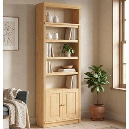Pharao24.de Regal Schrank B&uuml;cherschrank im Landhausstil 220 cm hoch