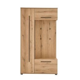 Pharao24.de Kompaktgarderobe Flurm&ouml;bel 111 cm breit mit 4 Kleiderhaken