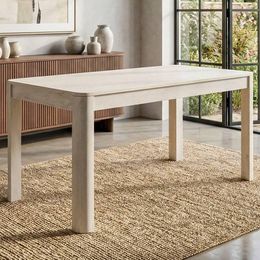 Pharao24.de Holztisch Massivholztisch in rechteckiger Form 120 cm breit