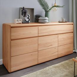 Pharao24.de Kommode Massivholzkommode in modernem Design aus Kernbuche Massivholz