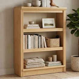 Pharao24.de Massivholzregal Standregal aus Kiefer Massivholz 97 cm hoch