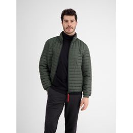 Steppjacke Lerros "LIGHT WEIGHT BLOUSON", Herren, Gr. L, mineral gr&uuml;n melange, 100% Polyester, Jacken Steppjacke, Leichter Blouson / Temperaturbest&auml;ndig durch Front- und R&uuml;cksteppung