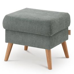 Pharao24.de Hocker Sitzhocker im Skandi Design in Graugr&uuml;n