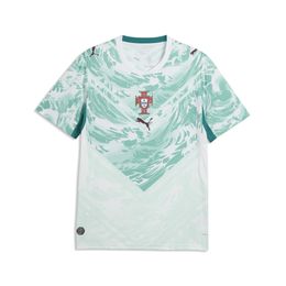 Trainingsshirt Puma "Portugal Ausw&auml;rtstrikot Herren", Herren, Gr. L, wei&szlig; gr&uuml;n lagoon, Obermaterial: 100% Polyester. Rippe: 100% Polyester. Einsatz: 100% Polyester, clean, regular fit, Rundhals, Shirts