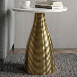 Pharao24.de Beistelltisch Anstelltisch in runder Form und modernem Design
