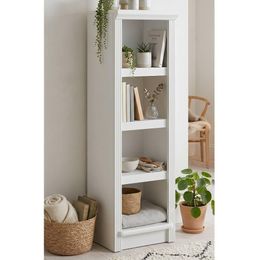 Pharao24.de B&uuml;cherregal Standregal in Cremewei&szlig; 126 cm hoch