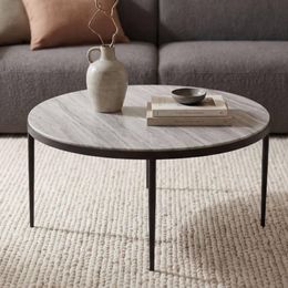 Pharao24.de Couchtisch Salontisch in modernem Design mit Marmorplatte