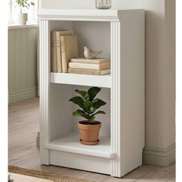 Pharao24.de B&uuml;cherregal Wohnzimmer Regal in Cremewei&szlig; mit einem Einlegeboden