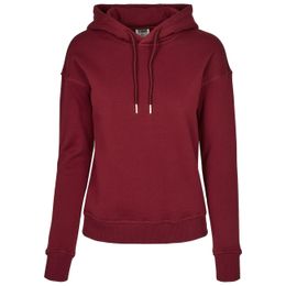Kapuzenpullover Urban Classics "Urban Classics Damen Ladies Organic Hoody", Damen, Gr. S, burgundy, 100% Baumwolle, unifarben, normal, ohne Ausschnitt, Pullover Kapuzenpullover