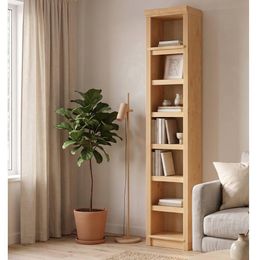 Pharao24.de B&uuml;cherregal Schrankregal 220 cm hoch aus Kiefer Massivholz
