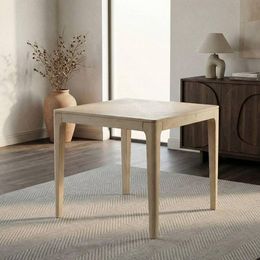 Pharao24.de Holztisch K&uuml;chentisch in modernem Design mit Vierfu&szlig;gestell