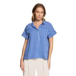 Klassische Bluse Betty Barclay "Damen mit Kragen", Damen, Gr. 36, blau (blau, wei&szlig;), Obermaterial: 86% Viskose, 14% Polyamid, gerade normal, Blusen