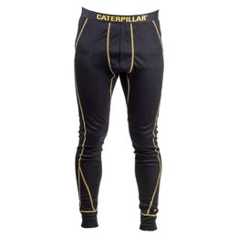 Caterpillar Thermo Polyester Herren Schwarze Funktionsunterhose