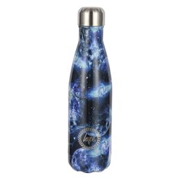 Hype Thermowasserflasche Multi Mondmotiv | Blaue Edelstahl Auslaufsichere Flasche