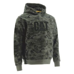 Caterpillar Markenzeichen Baumwoll Herren gr&uuml;ner Kapuzenpullover