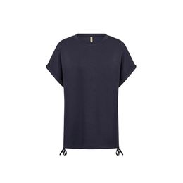 Kurzarmhemd soyaconcept "Soya Concept T-shirt SC-BANU", Damen, Gr. L, Normalgr&ouml;&szlig;en, 6910 navy, Obermaterial: 48% Modal, 48% Polyester, 4% Elasthan, Hemden