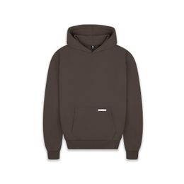 Kapuzensweatshirt DROPSIZE "Dropsize Herren Super Heavy Blank Hoodie", Herren, Gr. M, chocolatebraun, 80% Baumwolle, 20% Polyester, unifarben, Sweatshirts