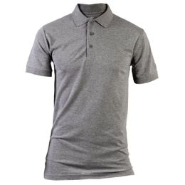 Caterpillar Essentials Baumwoll Herren Polo-Shirt in Grau