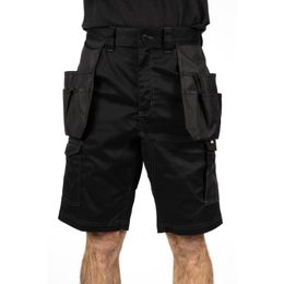 Caterpillar Essential Stretch Holster Polyester Herren Arbeits Shorts Schwarz