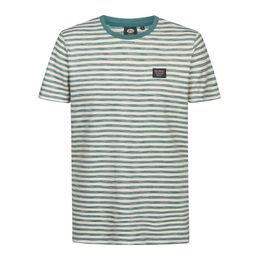PETROL INDUSTRIES - Gestreiftes T-Shirt Ceniza Herren - Gr&uuml;n