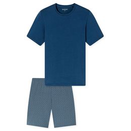 Schiesser Herren Pyjama Casual EssentialsSchlafanzug, Pyjama Set, Nachtw&auml;sche