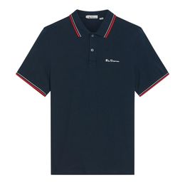 Ben Sherman - Poloshirt f&uuml;r Herren, Piqu&eacute; (Dunkel-Marineblau)