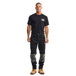 Caterpillar Essential Knie-Taschen Stretch Holster Polyester Herren schwarze Outdoor-Hosen