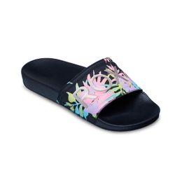 Badesandale Roxy "RG SLIPPY II PRINTED", M&auml;dchen, Gr. 28, schwarz multi 1, Synthetik, Schuhe, Badelatschen f&uuml;r Kinder & Jugendliche