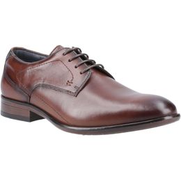 Pod Carl Leder Herren Cognac Schn&uuml;rschuhe