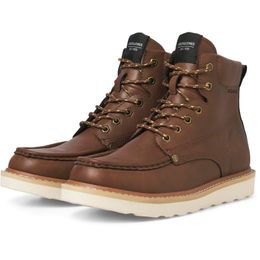 Jack & Jones Jack & Jones Archway Mokassins aus Polyurethan f&uuml;r Herren in Cognacfarbenem Kn&ouml;chelschuh